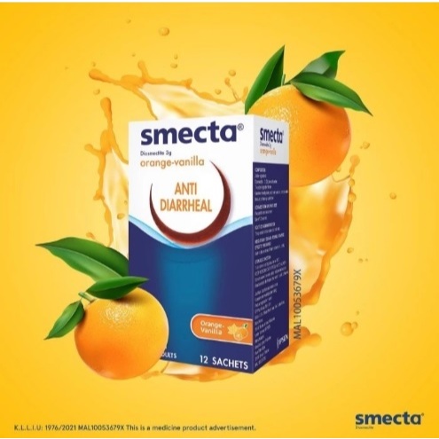 Jual Smecta 12 Sachet Smecta Anti Diarrheal Orange Vanila Diatas 2 ...