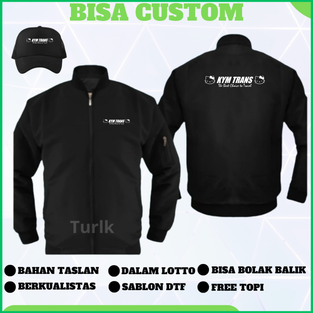 Jual Jaket KYM Trans Jaket Bomber Bus KYM Trans Bomber Keren | Shopee ...