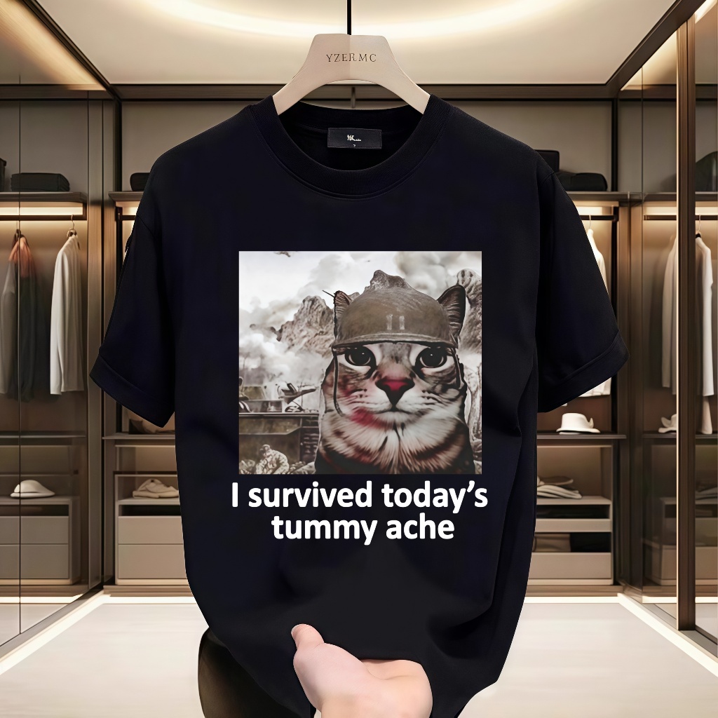 Jual Kaus Sakit Perut Saya Selamat Hari Ini Kaus Lengan Pendek Meme ...