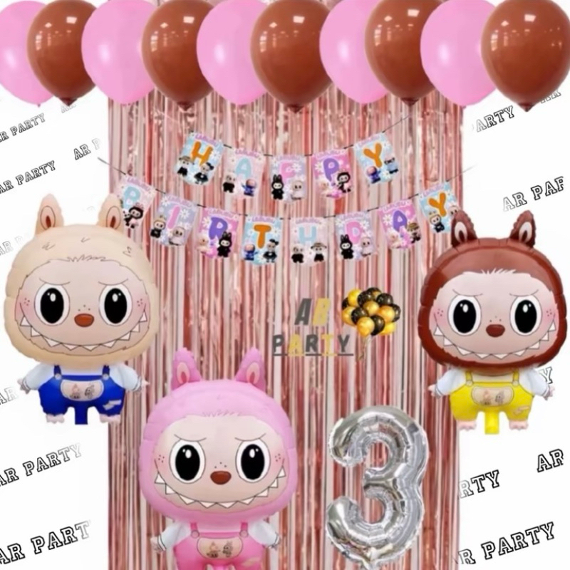 Jual 1 Set Dekorasi Labubu / Baground Labubu Terbaru / Dekorasi ulang ...