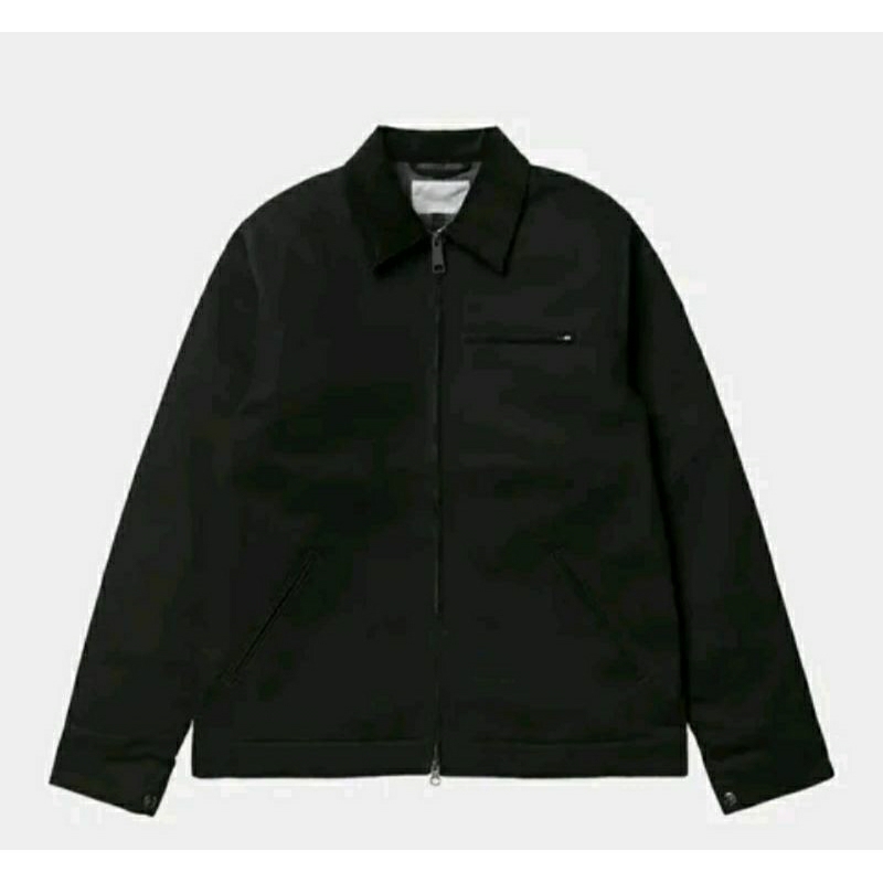 Jual Jacket&Coats Boxy Vintage Basic Polos Premium Pria Hitam | Shopee ...