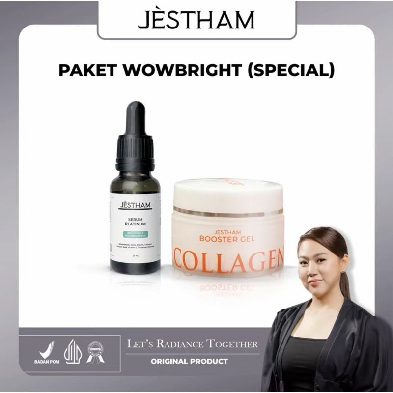 Jual Jestham Paket Wow Bright Gel Pelicin 15gr + Serum 20ml | Shopee ...