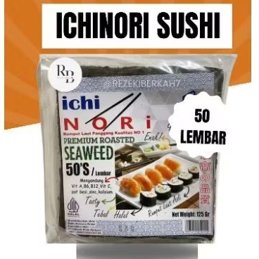 Jual NORI SUSHI 50 LEMBAR / YAKI NORI SUSHI (HALAL) / NORI 50 SHEETS RUMPUT LAUT PANGGANG ...