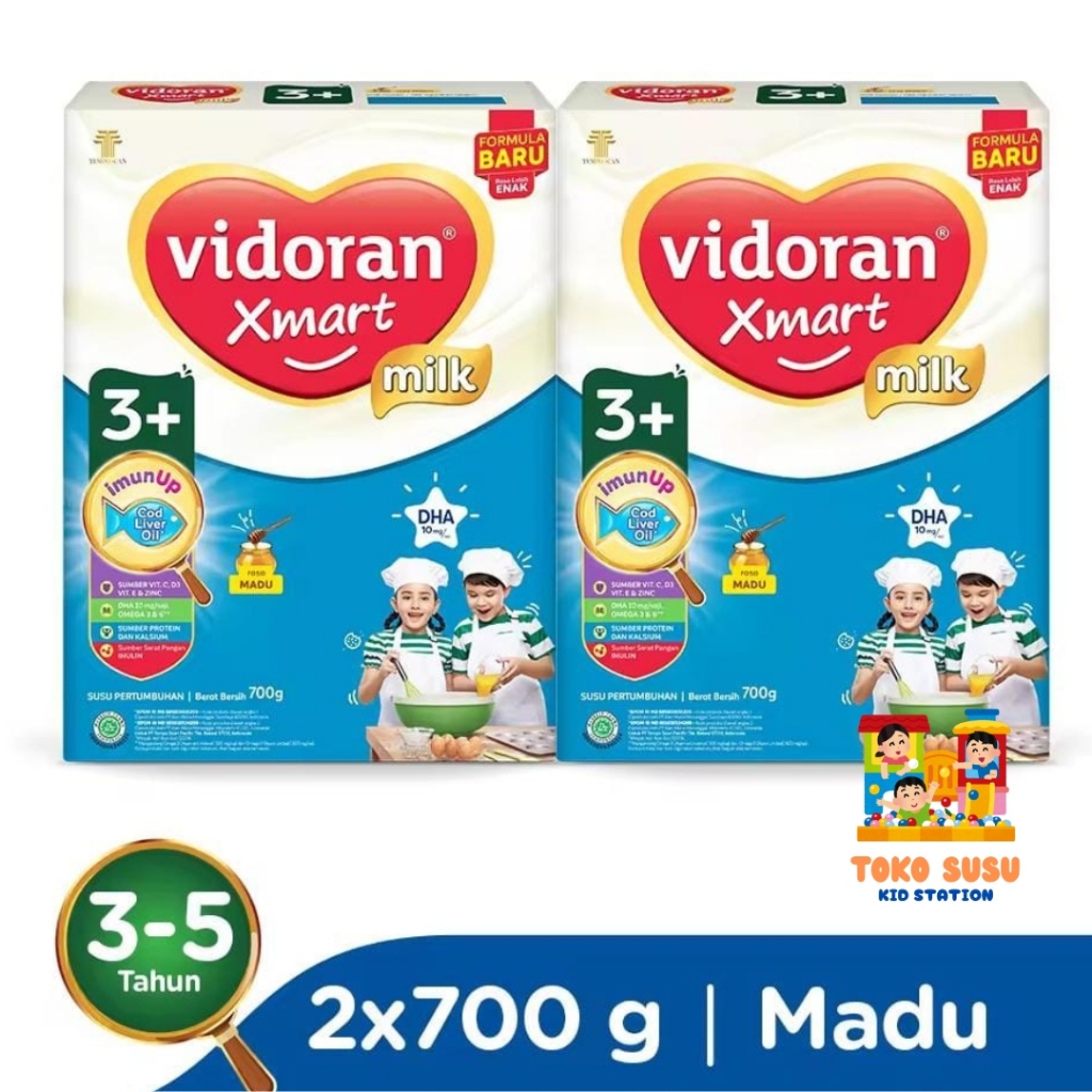 Jual Vidoran Xmart 3+ Madu/Vanila 700gr / 925gr Susu Formula ...