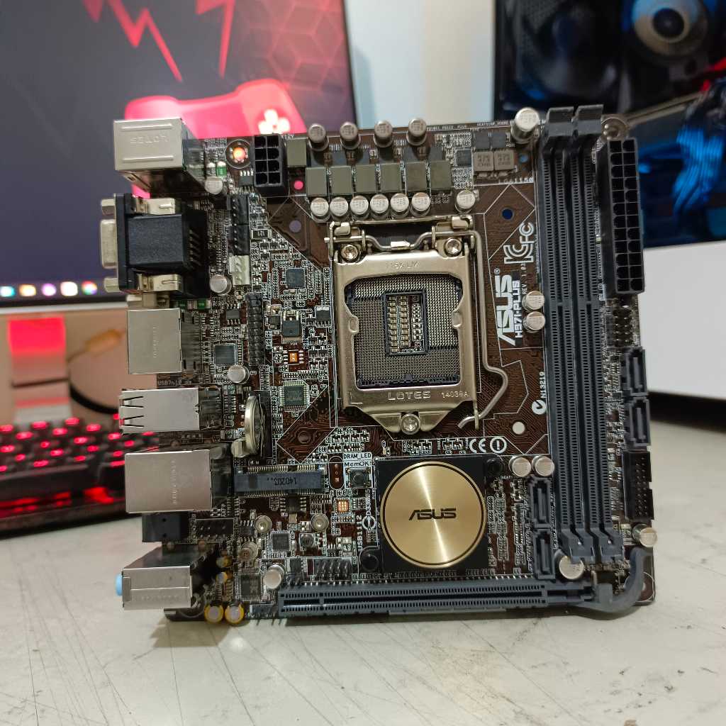 Jual Motherboard Mini ITX Asus H97 Intel LGA 1150 Gen 4 Max i7 4790K ...