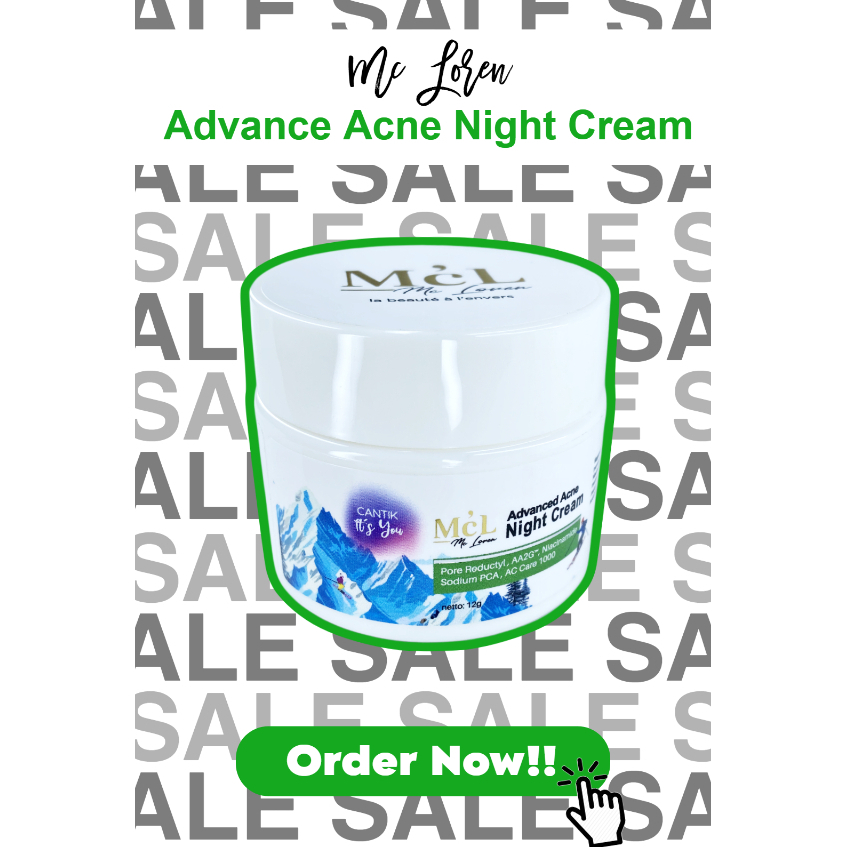 Jual MCL Mcloren Advance Acne Night Cream | Shopee Indonesia