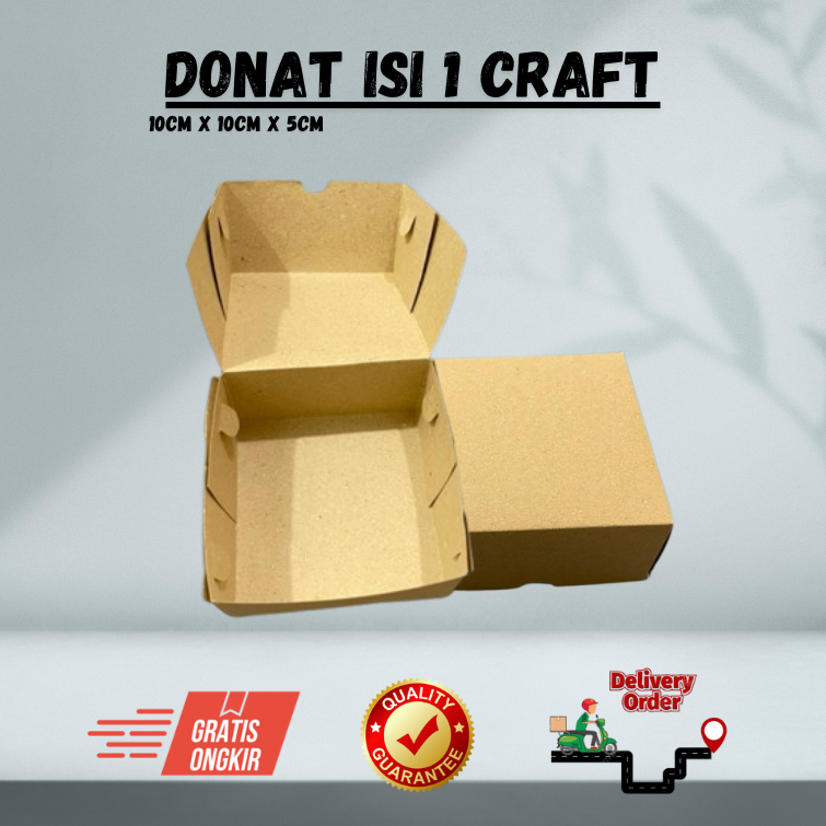 Jual DUS DONAT ISI 1 / BOX DIMSUM / DONAT ISI 1 CRAFT | Shopee Indonesia