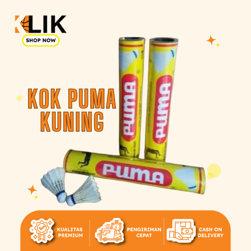 Jual Shuttlecock / kok puma kuning ORIGINAL | Shopee Indonesia