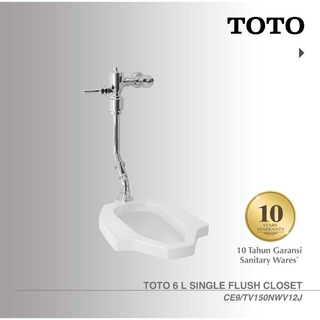 Jual TOTO 6 L Single Flush Closet CE9 | Kloset Jongkok | Shopee Indonesia