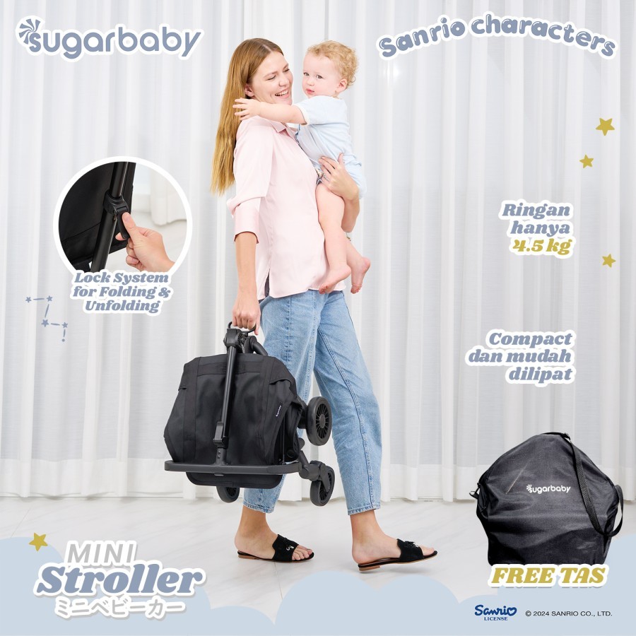 Jual Sugarbaby Mini Stroller Sanrio Collection/Kereta Dorong Bayi Lipat ...