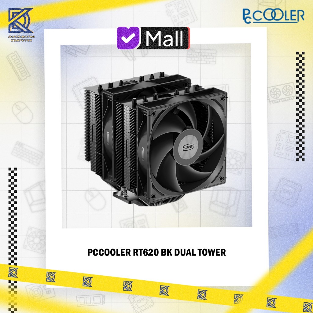 Jual PCCOOLER / PC COOLER RT620 BK BLACK - DUAL TOWER - CPU COOLER ...
