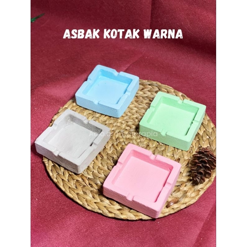 Jual ASBAK KOTAK WARNA | Shopee Indonesia