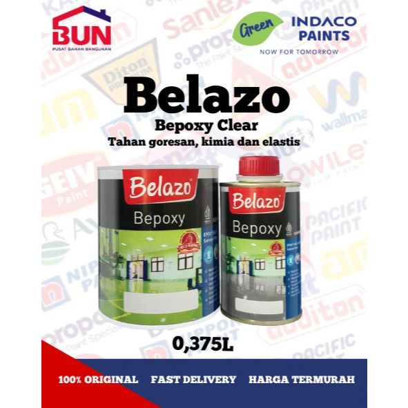 Jual CAT BELAZO BEPOXY CLEAR 1 SET | Shopee Indonesia
