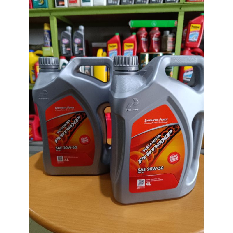 Jual Oli Mesin Pertamina Prima XP SAE 20W-50 4 liter (4L) | Shopee ...