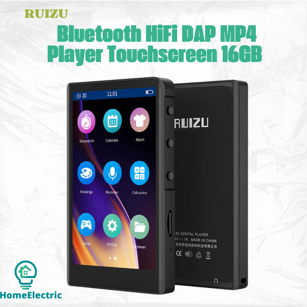 Jual Ruizu Bluetooth HiFi DAP MP4 Player Touchscreen 16GB Bluetooth 5.0 ...