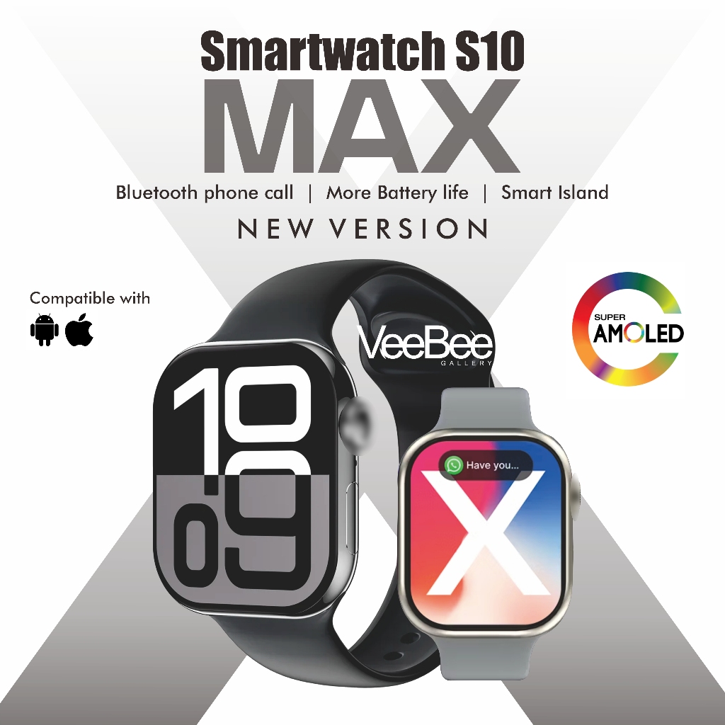 Jual KA 100% Original SmartWatch S10 Pro Max Asli 2.3 Inch Amoled HD ...