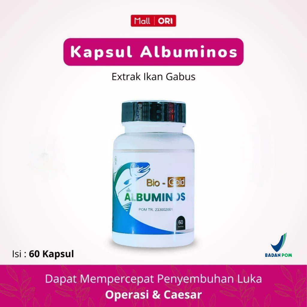 Jual Kapsul Sari Kutuk Albuminos Bio Gold Biogold Ektrak Ikan Gabus Murni Mempercepat ...