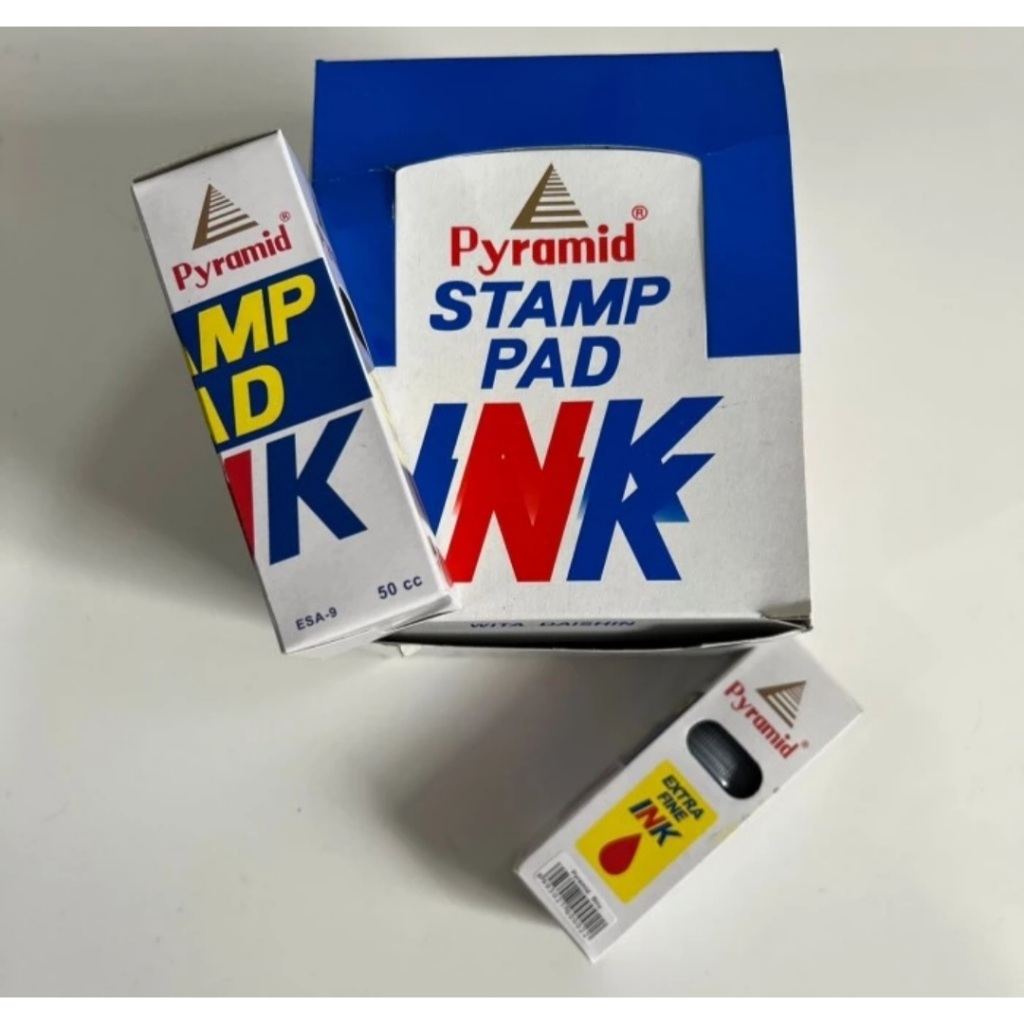 Jual Pyramid Stamp Pad Ink Refill Tinta Stempel (1 lusin / 12 pcs ...