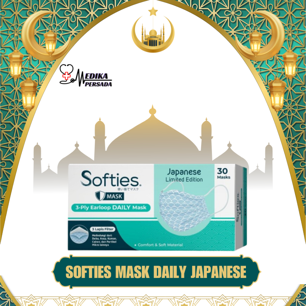 Jual Medika Persada - Softies Daily Mask Motif Batik Japanese isi 30pcs ...