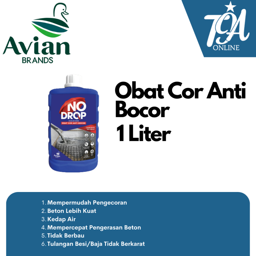 Jual AVIAN BRANDS No Drop Obat Cor Anti Bocor 1 Liter | Shopee Indonesia