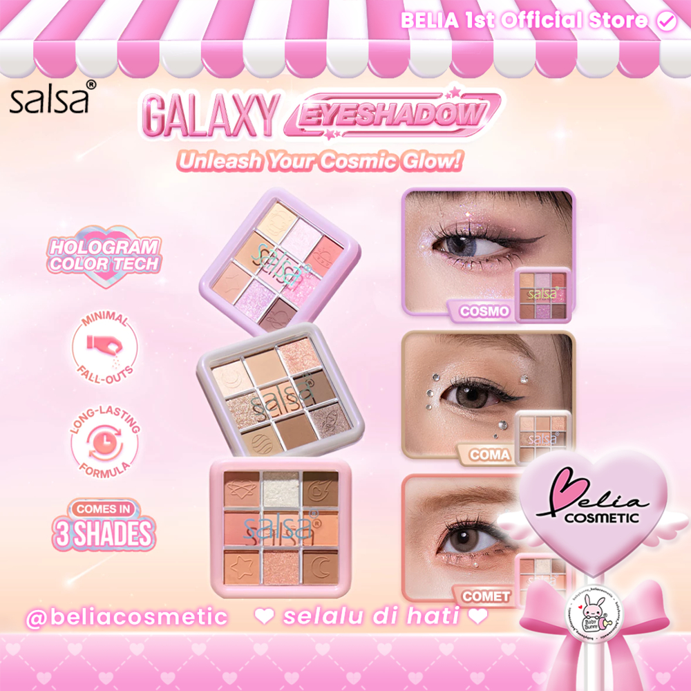 Jual BELIA SALSA Galaxy Eyeshadow | Palette Eyeshadow | MakeUp ...