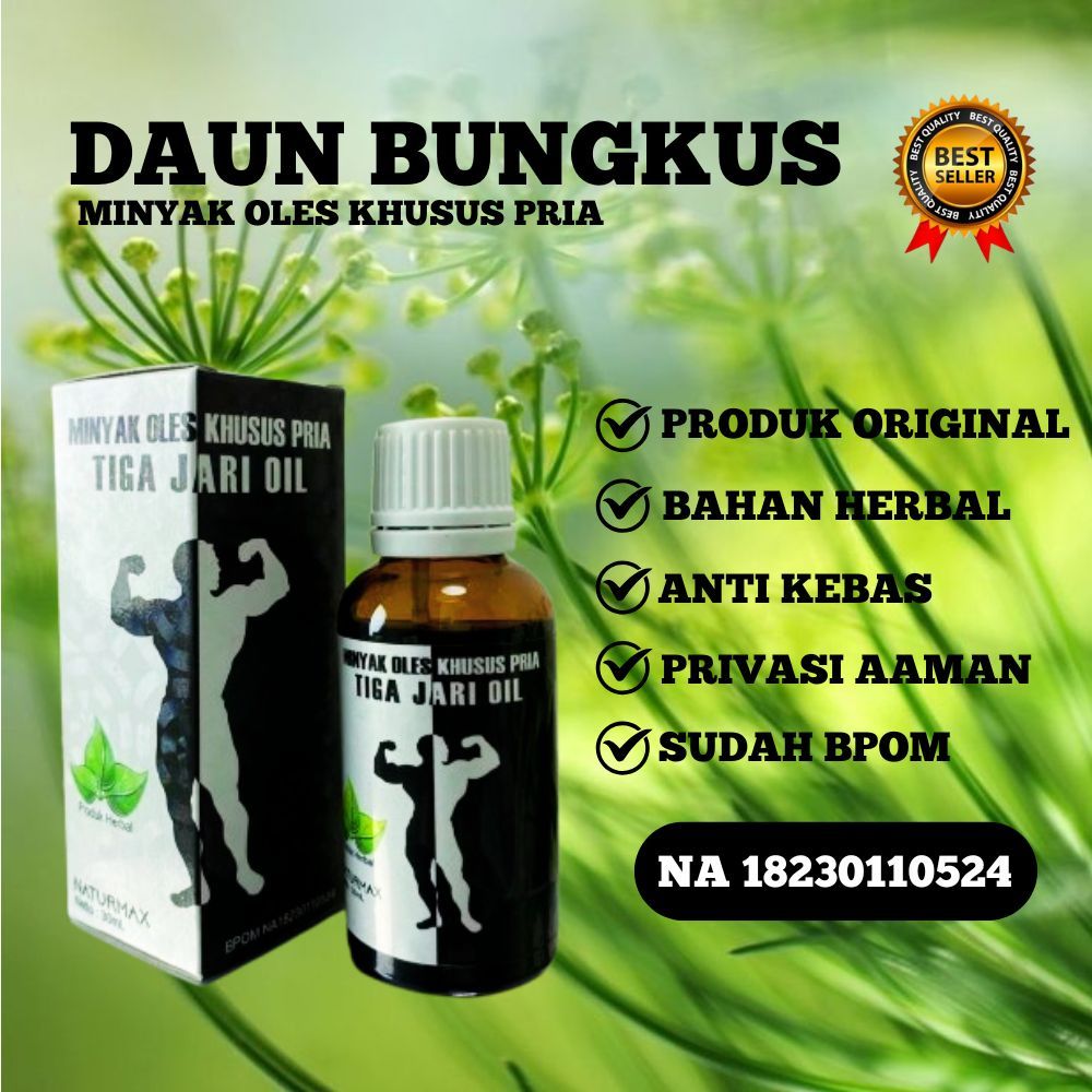 Jual DAUN BUNGKUS 3 JARI OIL ORIGINAL MINYAK DUAN 3 JARI /DAUN ...