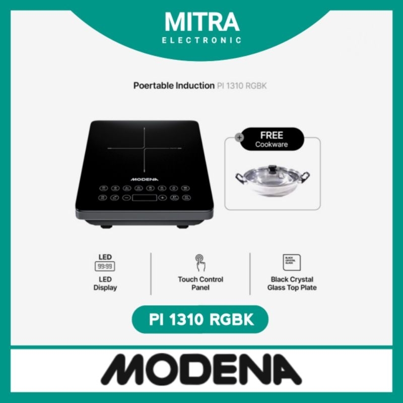 Jual MODENA Portable Induction Hob - PI 1310 RGBK Garansi Resmi ...
