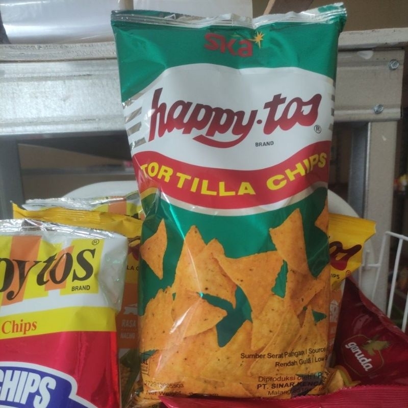 Jual happytos tortilla chips original, corn chips, rasa keju nacho ...