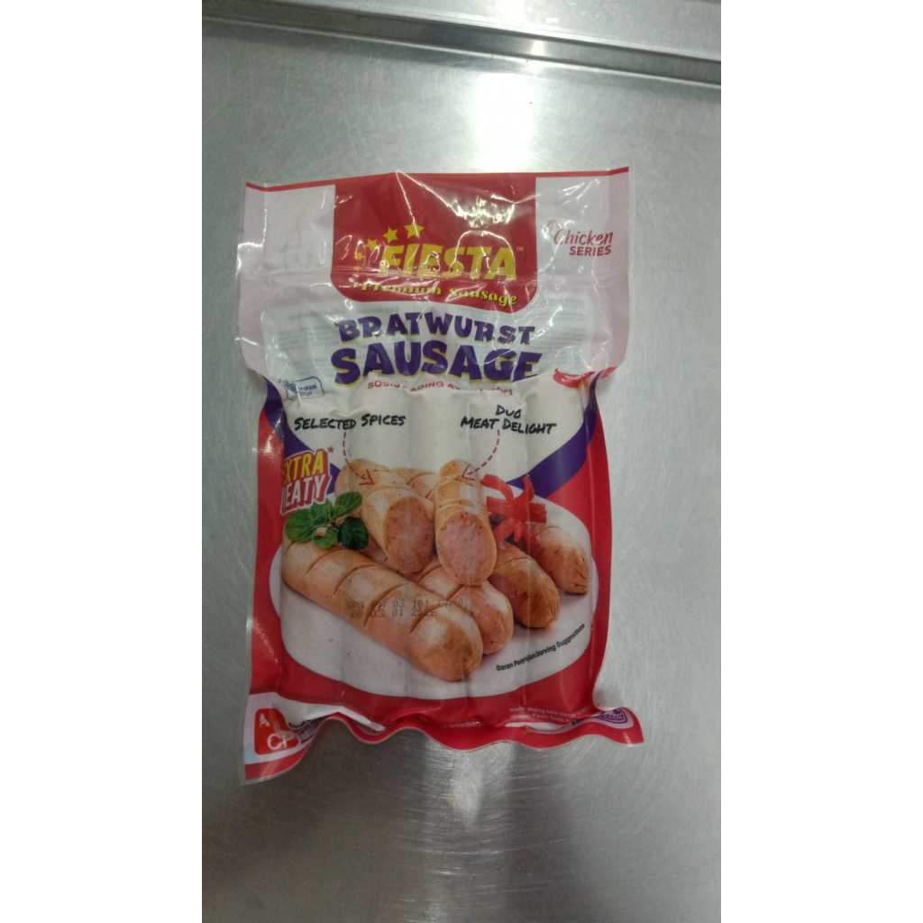 Jual FIESTA BRATWURST SAUSAGE 300 GR / SOSIS DAGING SAPI DAN AYAM ...
