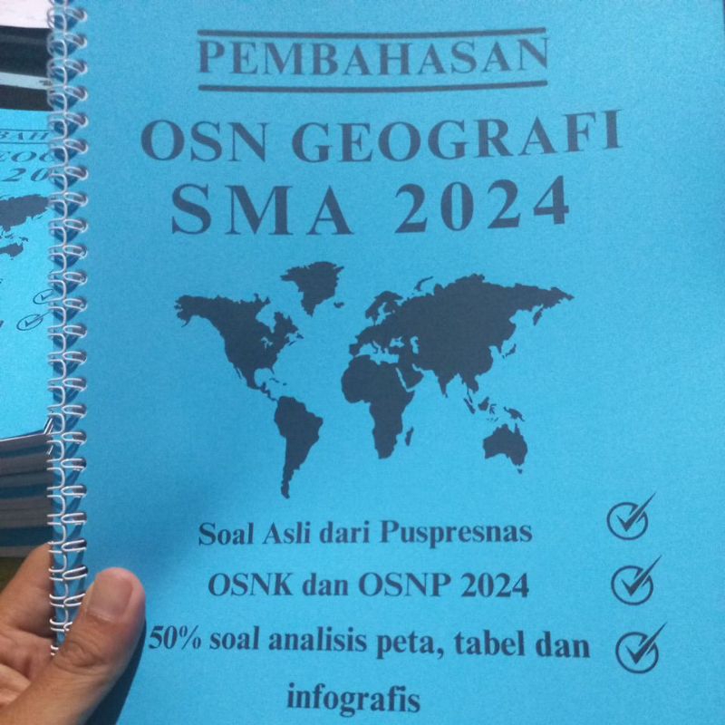 Jual Buku pembahasan OSN GEOGRAFI SMA 2024, OSN GEOGRAFI tingkat kabupaten dan propinsi | Shopee ...