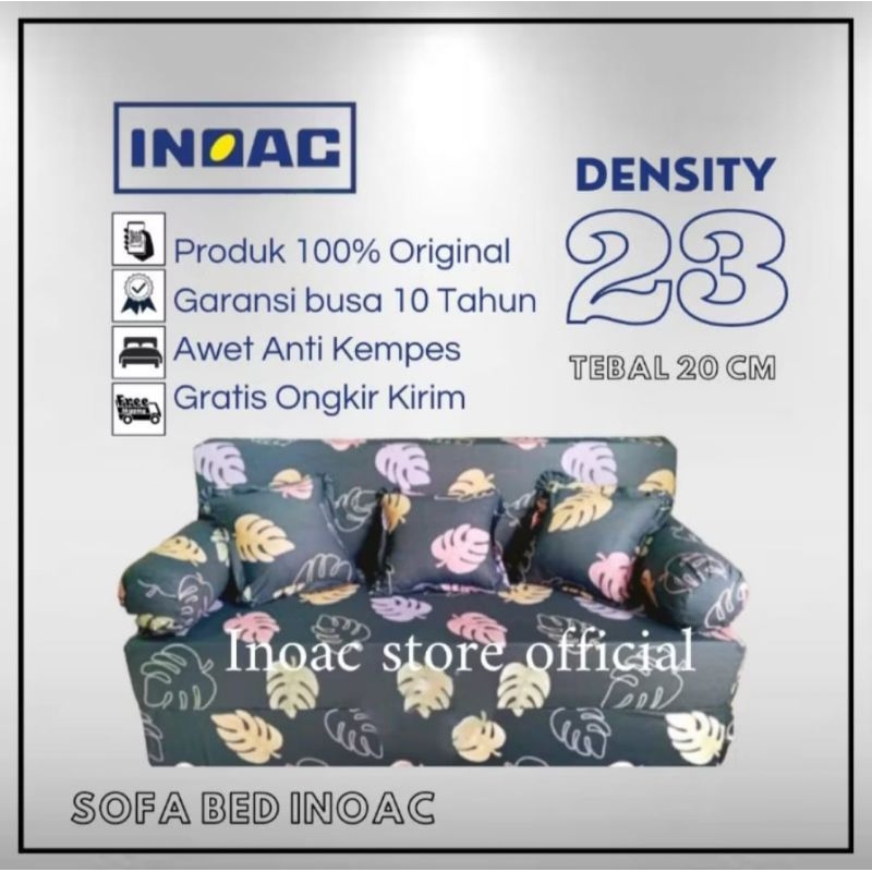 Jual Sofabed INOAC EON D23 Light green | Sofa bed 3 in 1 multifungsi ...