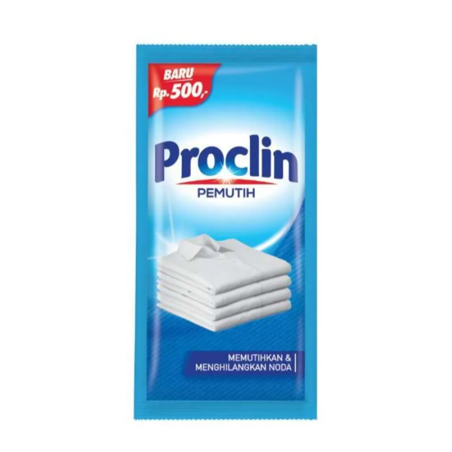 Jual Proclin Sachet / Sachet Pemutih Pakaian 25ml / Kembalikan Warna ...