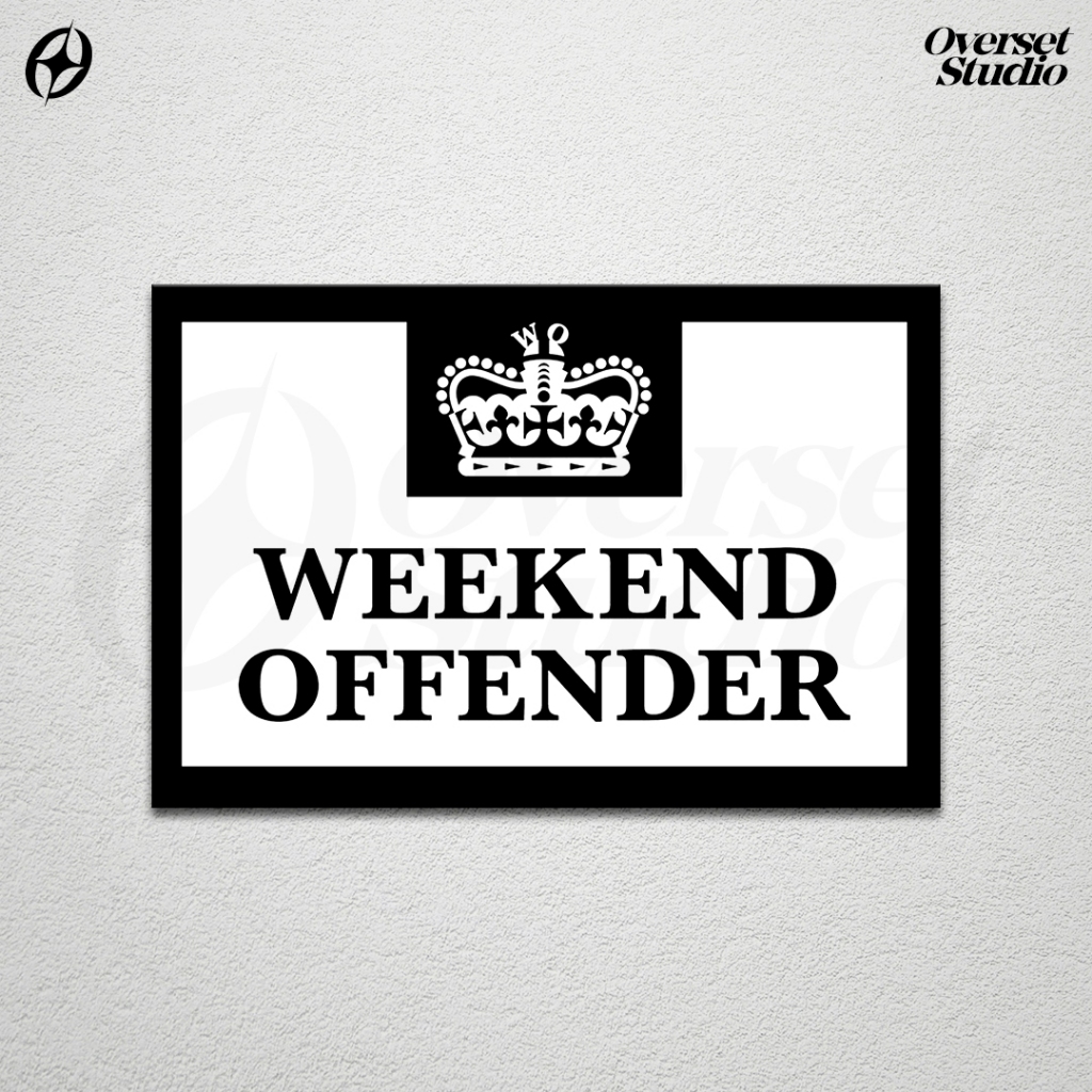 Jual (GRATIS ONGKIR & COD) Stiker Sticker Weekend Offender / Stiker ...