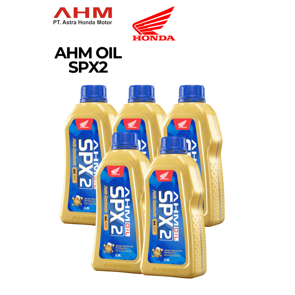Jual 5 BOTOL Oli Motor Matic AHM Oil SPX 2 0.8L | Shopee Indonesia