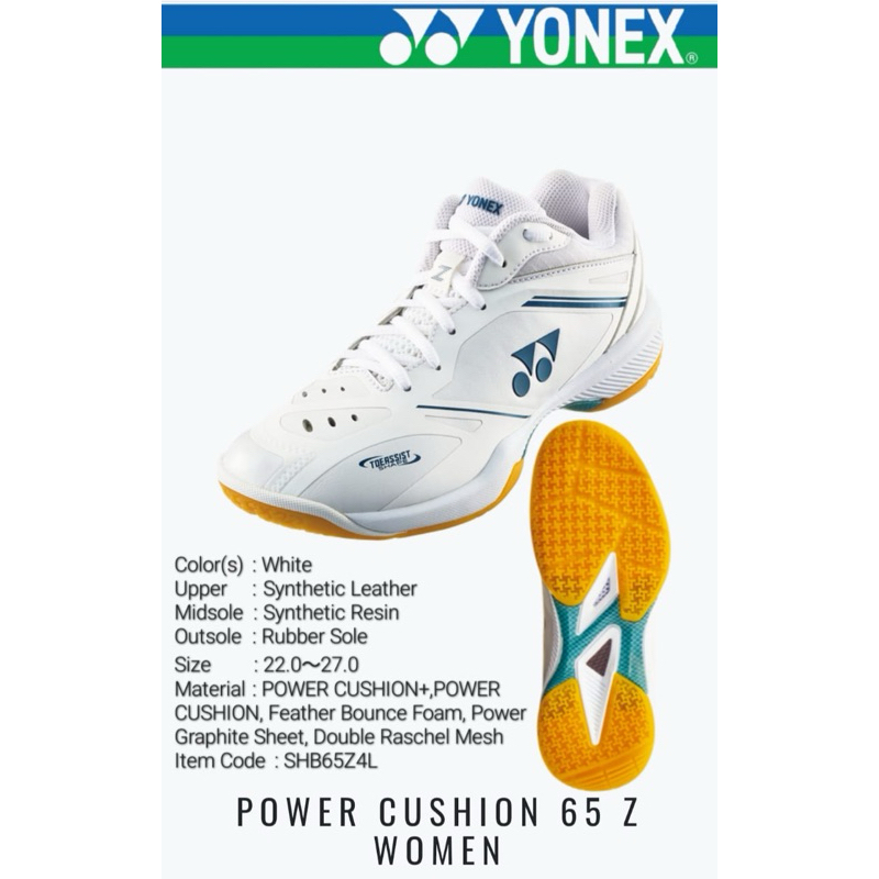 Jual Sepatu Badminton Yonex SHB65Z4 Women / SHB 65 Z4 / SHB65 Z4 Women ...