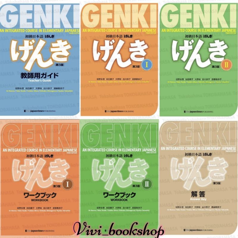 Jual Genki an integrated course in elementary japanese Textbook and workbook | Shopee Indonesia