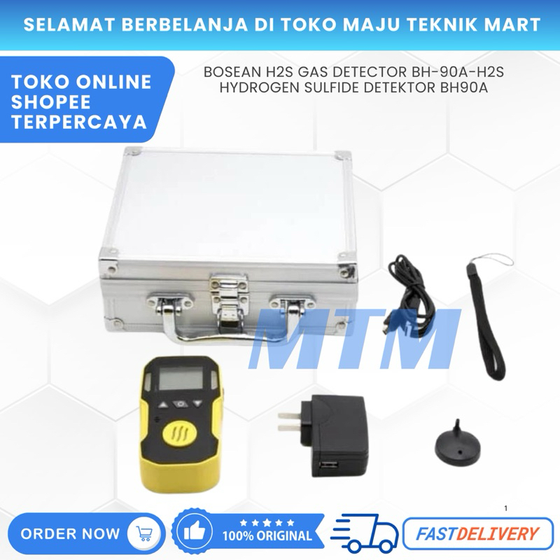 Jual Bosean H2S Gas Detector BH-90A-H2S Hydrogen Sulfide Detektor BH90A ...