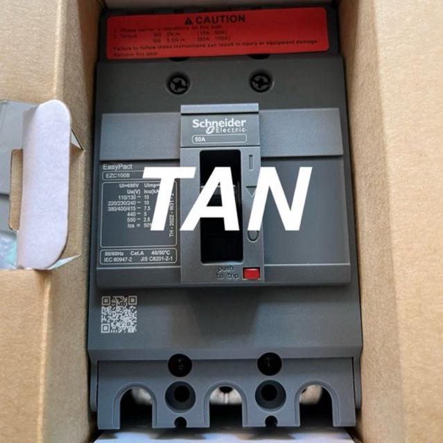 Jual MCCB EZC100B 60A/50A/40A/30A/25A/20A/15A 3P SCHNEIDER | Shopee Indonesia