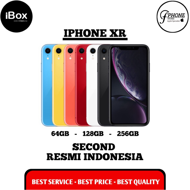 Jual APPLE IPHONE XR (64GB) (128GB) (256GB) SECOND GARANSI IBOX | Shopee Indonesia