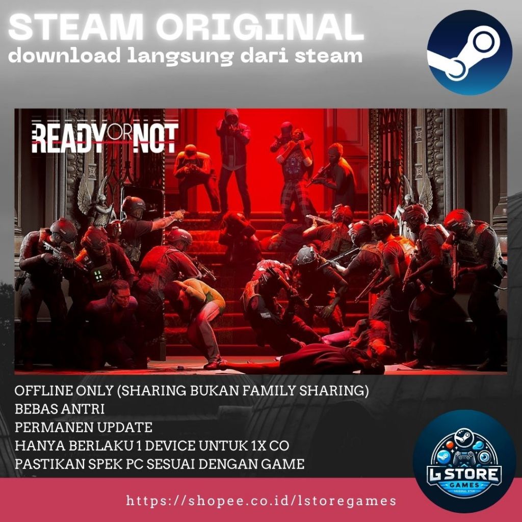 Jual Ready or Not PC Sharing Original Offline | Shopee Indonesia