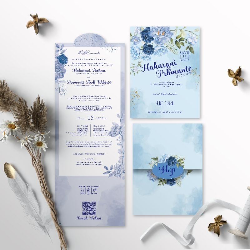 Jual Undangan Pernikahan Murah Desain Full Color Bahan BriefCard 150gsm ...