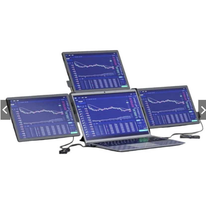 Jual 13.3 14 inch Triple Portable Monitor Triple Laptop Screen Extender ...