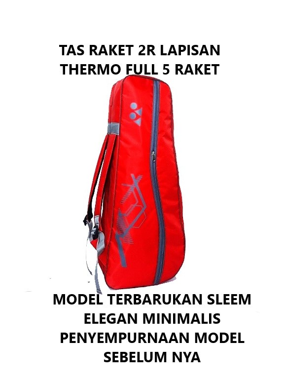 Jual Tas raket batminton lapisan termo dan busa 5mm free bonus tas ...