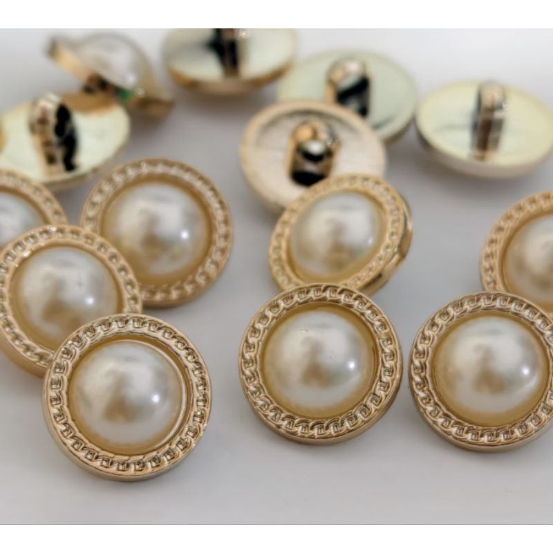 Jual Isi 100 Pcs Kancing Baju Mutiara Gerigi SR 002 ( Ecer ) | Shopee ...