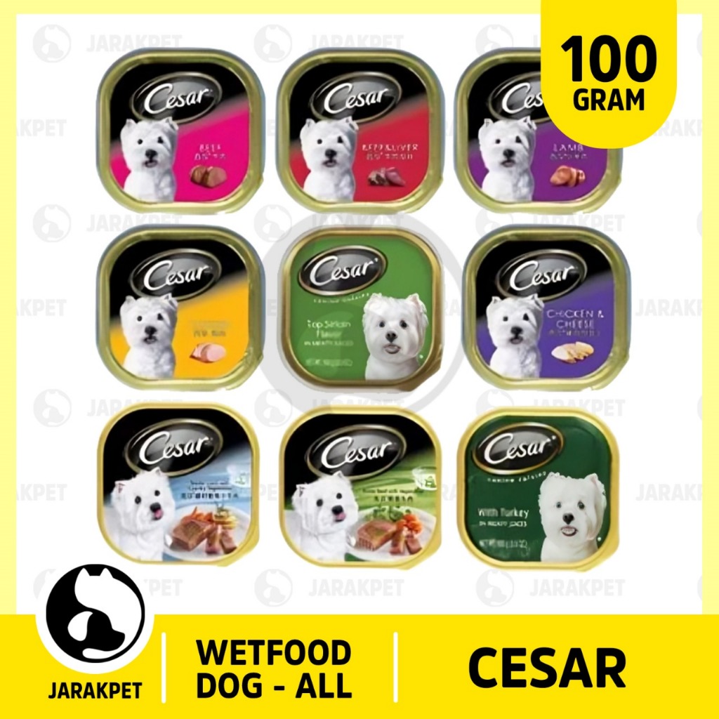 Jual Cesar dog wetfood 100gram - Caesar dog wet food 100 gr - Cesar ...