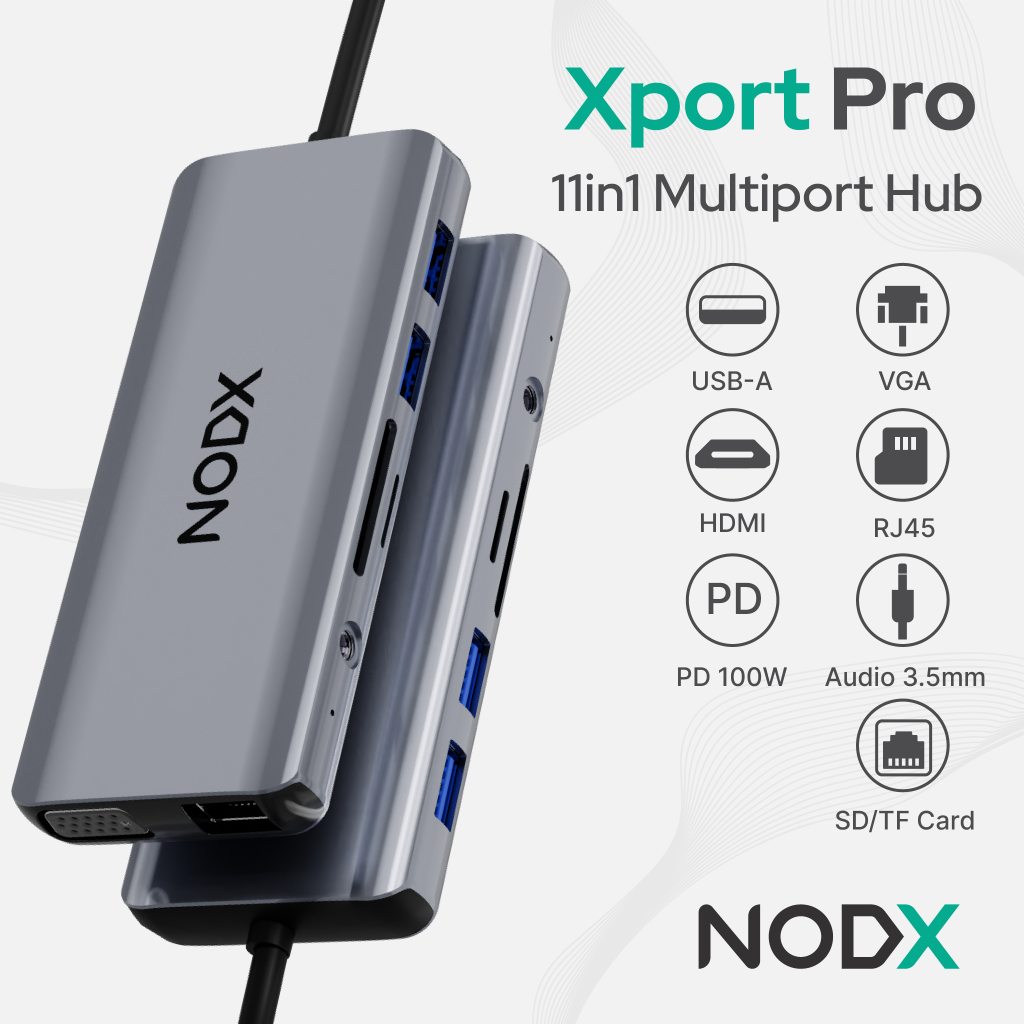 Jual NODX Xport Pro 11in1 Multifunction Hub | Shopee Indonesia