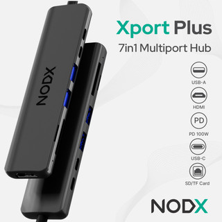 Jual NODX Xport Plus 7in1 USB Hub ( USB-A 3.0, USB-C 3.0, HDMI, SD/TF ...