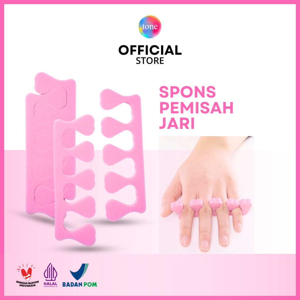 Jual Spons Pemisah Jari Kaki | Pemisah Jari Nail Art Alat Manicure ...