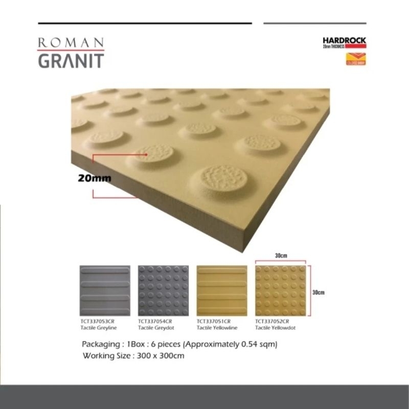 Jual Roman Granit Hardrock 30x30 Tactile Series / Granit Lantai ...