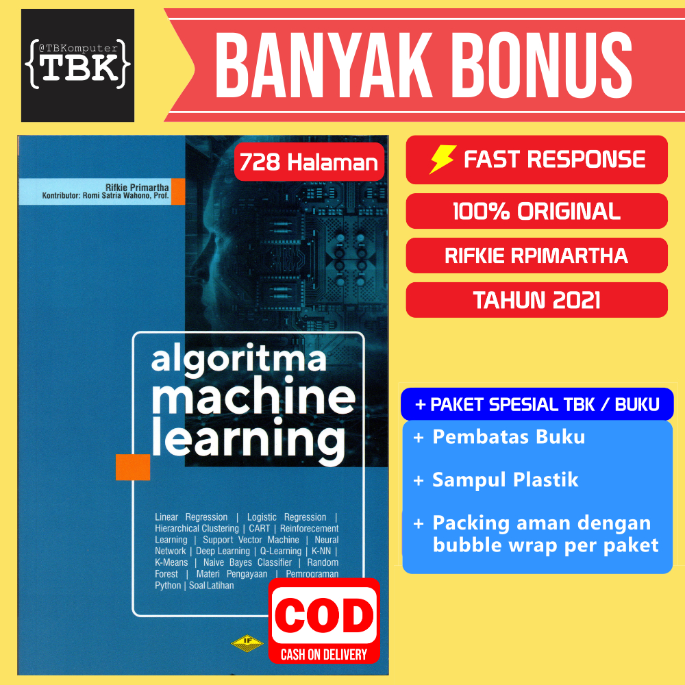 Jual BUKU ALGORITMA MACHINE LEARNING RIFKIE PRIMARTHA | Shopee Indonesia